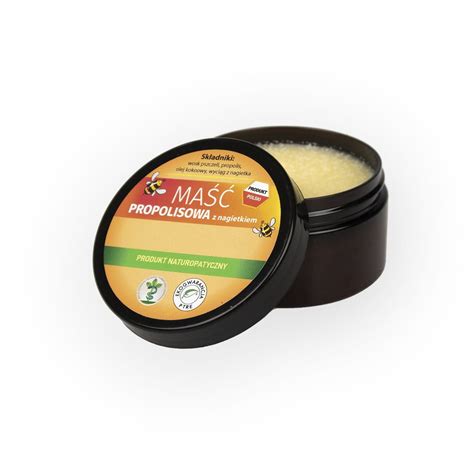 Maść propolisowa z nagietkiem 100 ml Apicultura Polska bioshop pl