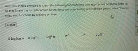 Your Task In This Exercise Is To Put The Following Chegg