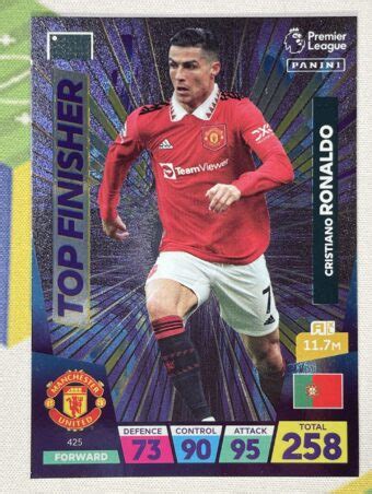 425 Cristiano Ronaldo Manchester United Top Finisher Panini Premier