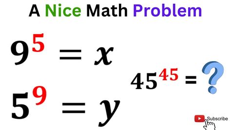 if 9 5 x 5 9 y then 45 45 you should know this trick youtube