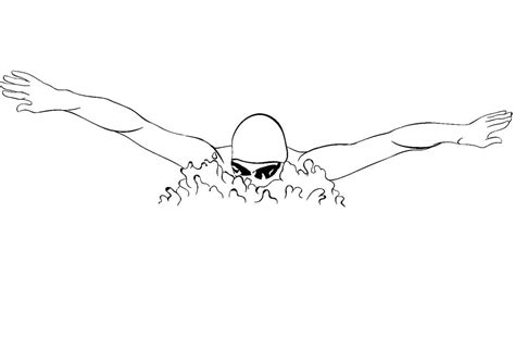 Coloriage Natation à imprimer sur ColoriageEnfant