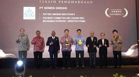 Semen Gresik Raih 2 Penghargaan Bergengsi TOP GRC Awards 2023
