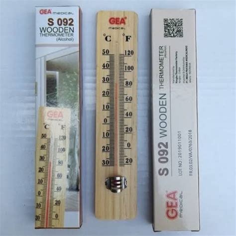 Jual TERMOMETER RUANG KAYU Wooden Thermometer Shopee Indonesia