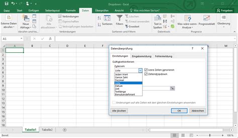 Excel Dropdown Erstellen Einer Auswahlliste IONOS