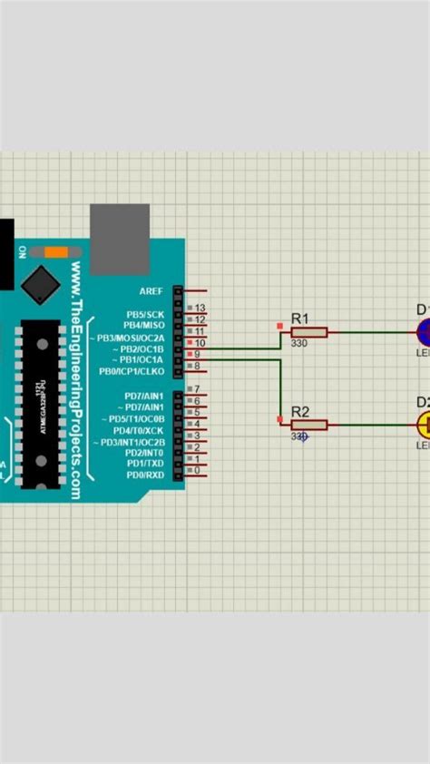 led blinking menggunakan arduino uno proteus simulation arduino arduinotutorial proteus