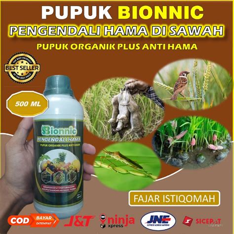 Jual Pupuk BIONNIC 500ml Obat Pengendali Hama Burung Tikus Walang