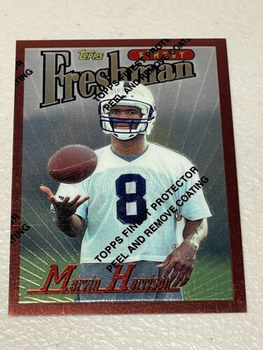 1996 Topps Finest Marvin Harrison Freshman Rookie RC W Coating 243 EBay