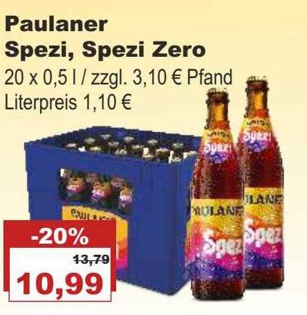 Paulaner Spezi Spezi Zero Angebot Bei Bilgro 1Prospekte De