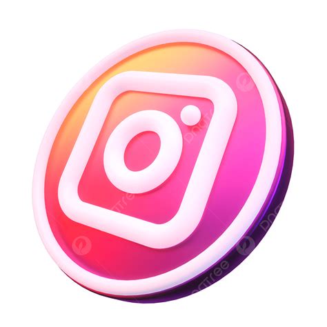 Instagram Icon 3d Instagram Icon 3d PNG Transparent Clipart Image