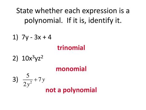 intro to polynomials ppt download