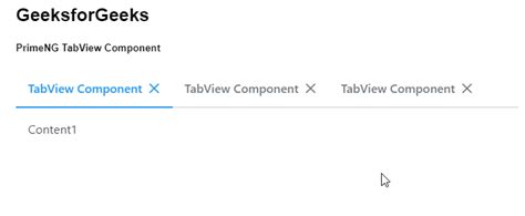 Angular PrimeNG TabView 组件 码农参考