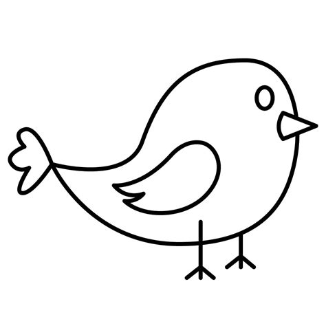 Dibujo de pájaro para colorear e imprimir Dibujos y colores