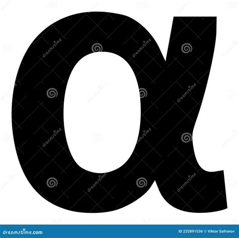 Alpha Greek Symbol Small Letter Lowercase Font Icon Outline Set White