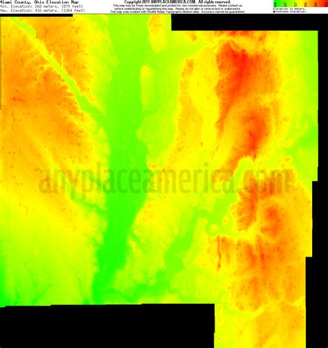Free Miami County Ohio Topo Maps Elevations