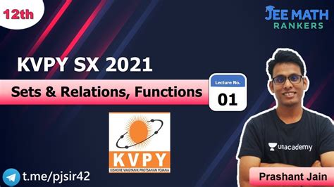 l 1 sets and relations functions kvpy sx 2021 jee math rankers prashant jain youtube