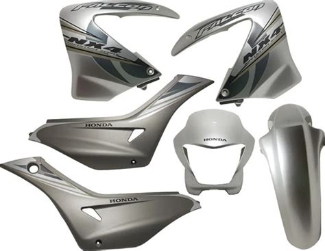 Kit Carenagem Adesivado Nx Falcon Prata Paramotos Mercado