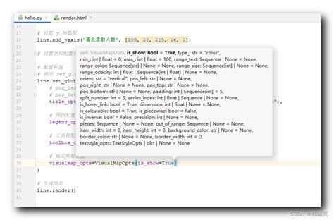 【python】pyecharts 模块 ④ pyecharts 模块常用配置 全局配置和系列配置 全局配置详细描述 模块配置提示 模块配置文档 代码示例