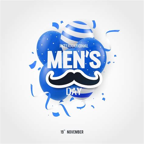 Dia Internacional Do Homem Vetor Premium
