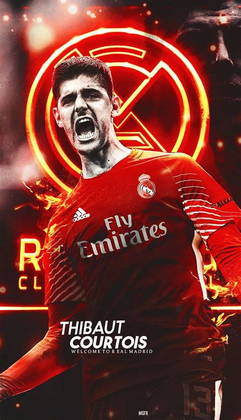 Thibaut Courtois Real Madrid Football Render Footyren