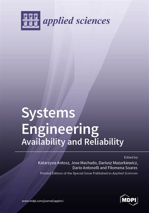 systems engineering availability and reliability mdpi books