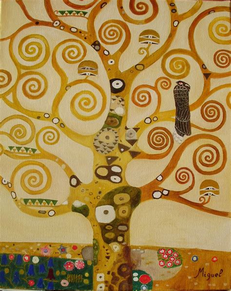 Óleo y palabras ÁRBOL DE LA VIDA Gustav Klimt