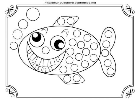 Poisson Qui Rit Colorier Pour Gommettes Et En Couleur