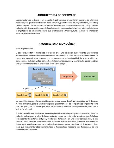Arquitecturas De Sw Arquitectura De Software La Arquitectura De