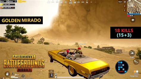 PUBG MOBILE 18 KILLS NEW MIRAMAR MAP GOLDEN MIRADO FUNNY GAMEPLAY