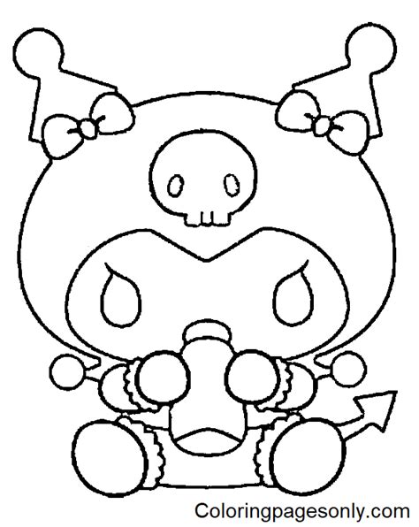 My Melody And Kuromi Coloring Pages Get Coloring Pages Off