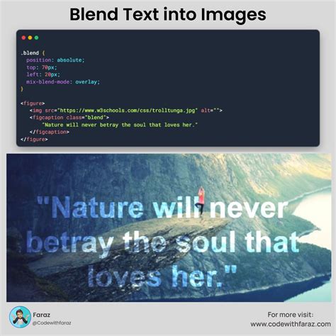 CSS Tips How To Add Text On An Image With Mix Blend Mode