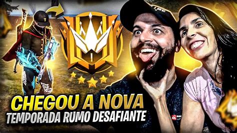 FREE FIRE AO VIVOCHEGOU A NOVA TEMPORADA RUMO AO DESAFIANTELIVE ON