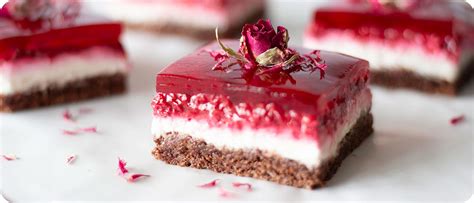 Leckere Himbeer Schoko Schnitten