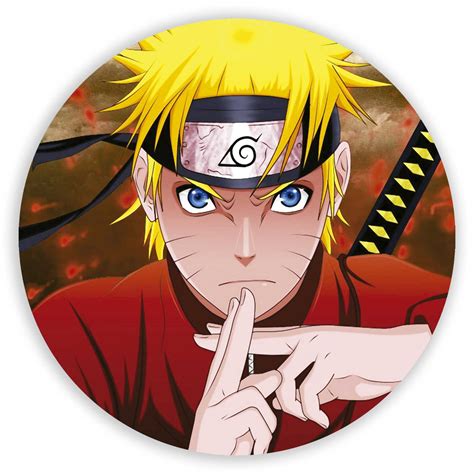 Painel Redondo Naruto Sublimado 3D Sublitex painéis sublimados