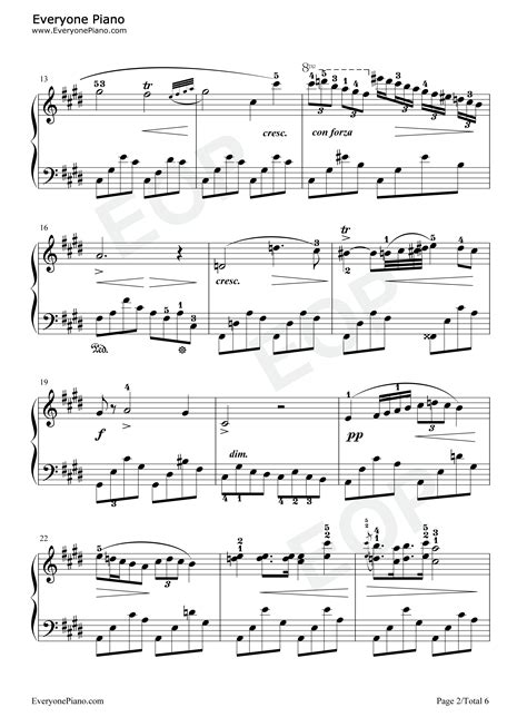 Nocturne No 20 In C Sharp Minor Op Posth Stave Preview EOP Online