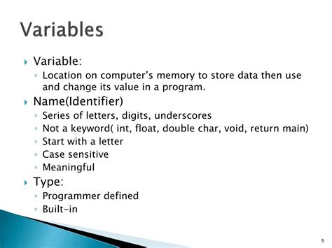 ppt variables powerpoint presentation free download id 5465848