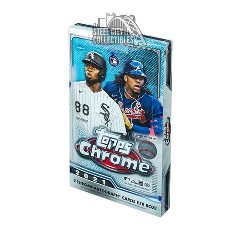 2021 Topps Chrome Baseball Hobby Box Steel City Collectibles