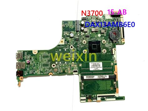 Para HP 15 Ab Placa Base N3700 817867 001 817867 501 817867 601