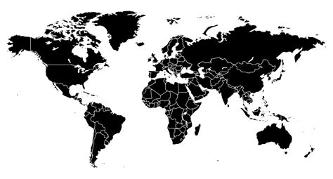 7 Best Images Of Blank World Maps Printable PDF Printable Blank World