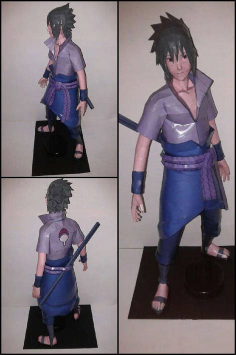 Naruto Papercraft Sasuke Uchiha By Verllow On Deviantart The