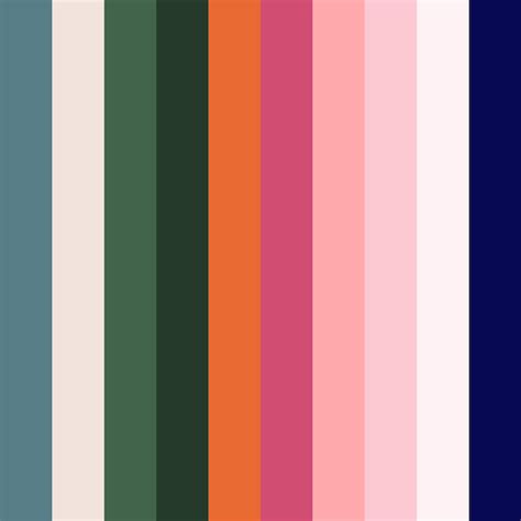 Colección paleta de colores pastel ilustración vectorial plana incluye