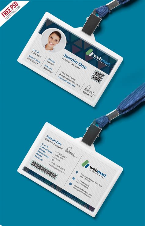 Free PSD Office ID Card Design PSD Behance
