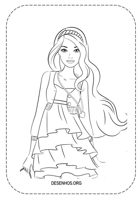 Desenhos Da Barbie Para Colorir E Imprimir Barbie Desenho