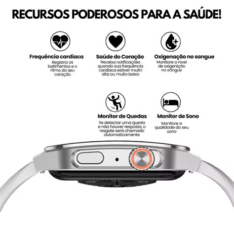 Relógio Smartwatch S14 Ultra Max 100 Modos Esportivos Bazik Prime