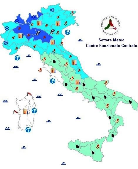 Allerta Meteo Il Bollettino E Le Mappe Della Protezione Civile Forti