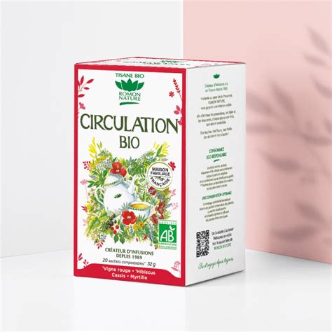 Tisane Circulation Bio Sachets Romon Nature