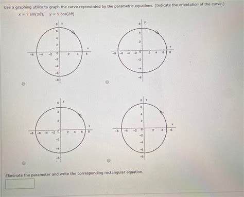 solved use a graphing utility to graph the curve represented