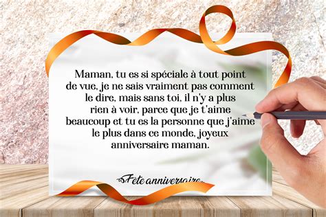 Texte Anniversaire Maman Tu Es Si Sp Ciale Tout Point De Vue