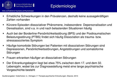 PPT Diagnostik und Therapie dissoziativer Störungen ICD 10 F44