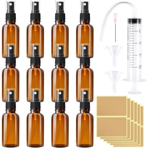 Lot De Flacons Pulv Risateurs En Verre De Ml Avec Atomiseur