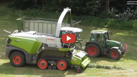 LU Zintl an einem actionreichen Tag GPS und Gras häckseln mit Claas